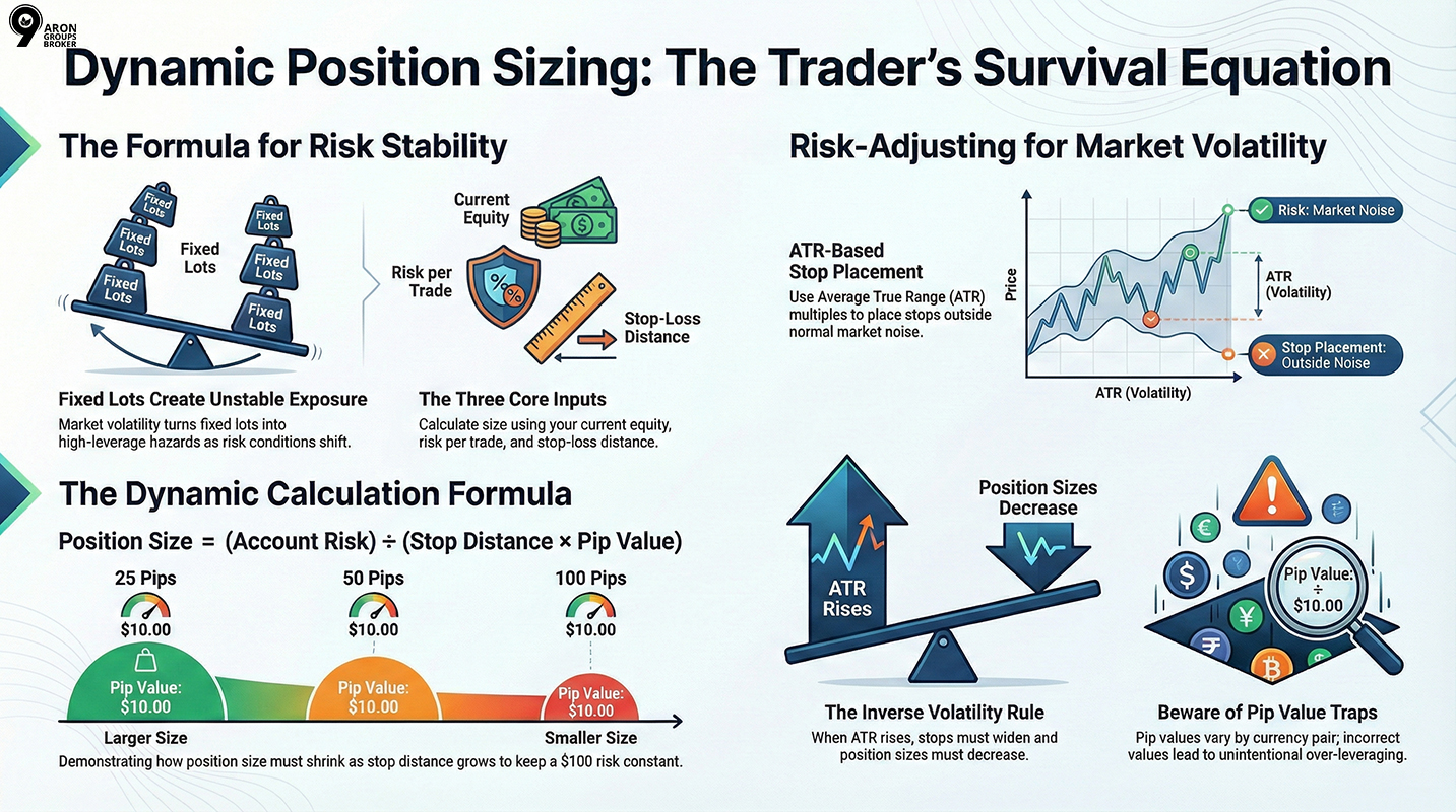 Dynamic position sizing for advanced traders