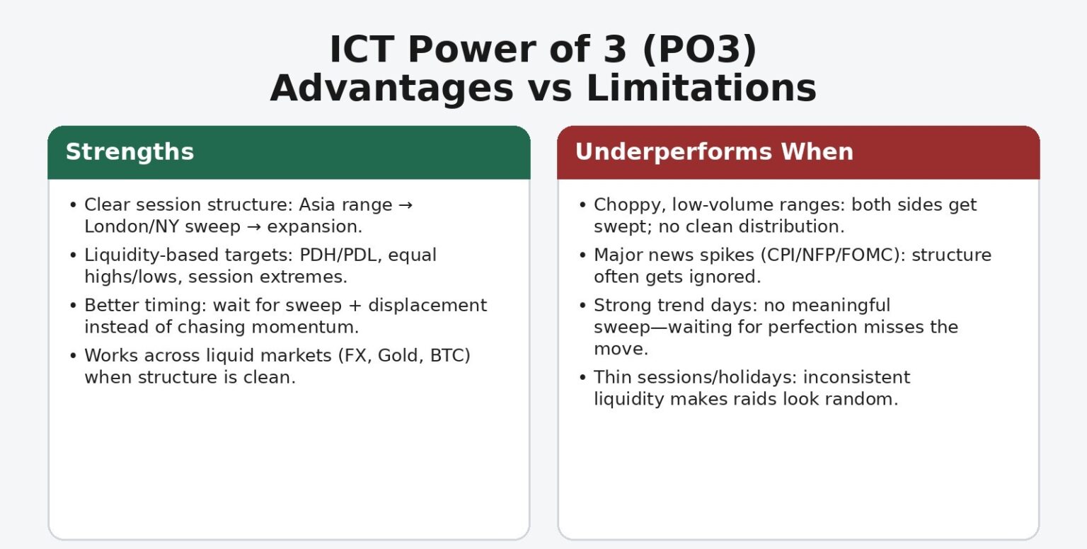 What Is ICT Power of 3? Accumulation, Manipulation & Distribution