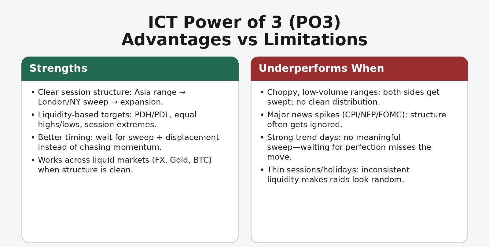 What Is ICT Power of 3? Accumulation, Manipulation & Distribution